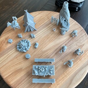 Food Table Set Dungeons and Dragons, Pathfinder, Tabletop Gaming 28mm ...