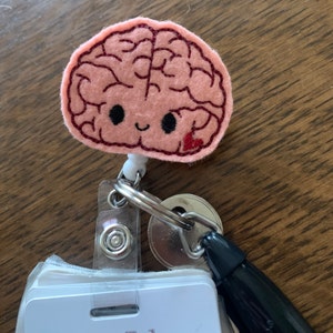 Brain Badge Reel/nurse Badge Reel/neuroscience/retractable ID Badge ...