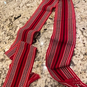 Extra Wide Cossack Woven Sash Belt 4 Beige and Brown | Etsy