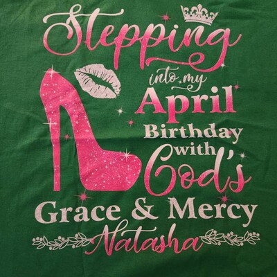 Custom April Birthday Shirt for Women, Personalized April Birthday ...