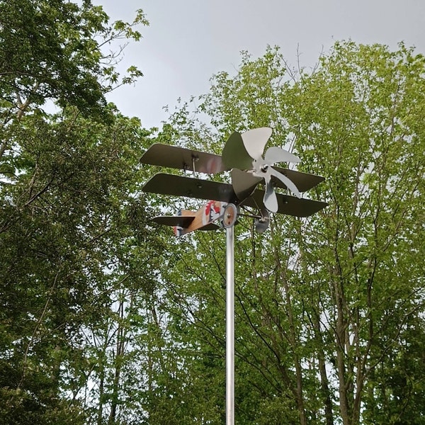 Wind Spinner Aircraft Model Lockheed P-38 J Lightning in Stainless ...