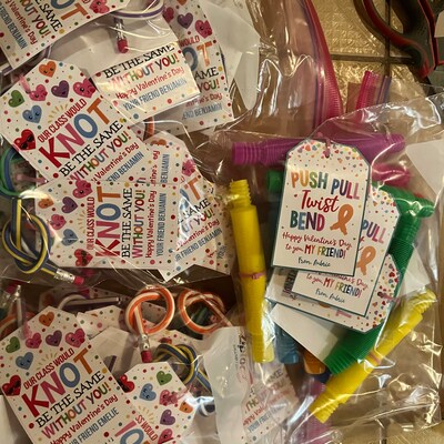 Valentine Gift Tag Class Knot Be the Same Without You Friendship ...