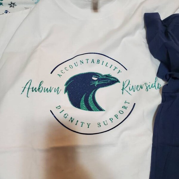 Customizable Team Spirit Shirt, Team Colors, Blue and Gold Glitter ...