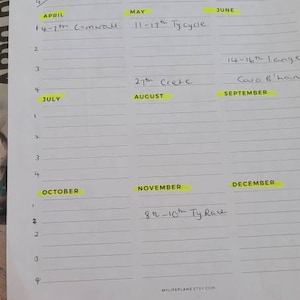 24 Hour Weekly Schedule, Week at a Glance, Weekly Agenda, Weekly ...