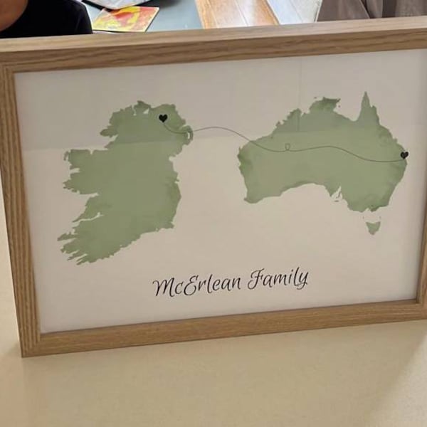 Long Distance Family Gift, Long Distance London to Australia, Long ...