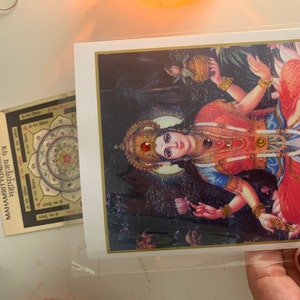 Goddess Shakti Hand-embellished Card - Etsy