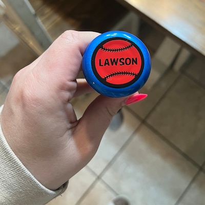 Bat Knob Decal Sticker With Name for Baseball/softball/ Tball 1 3/8 Dia ...