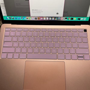 Pink Silicone Keyboard Cover, Tech Accessory, MacBook Pro Keyboard ...