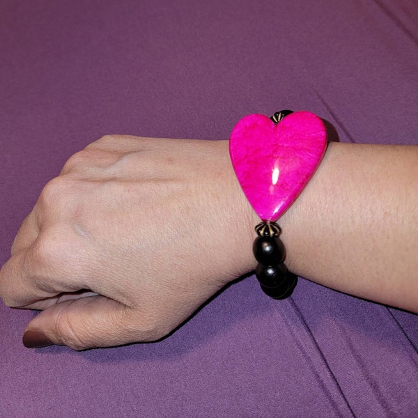 Red Heart Bracelet, Cheetah Bracelet, Leopard Bracelet, Red Bracelet ...