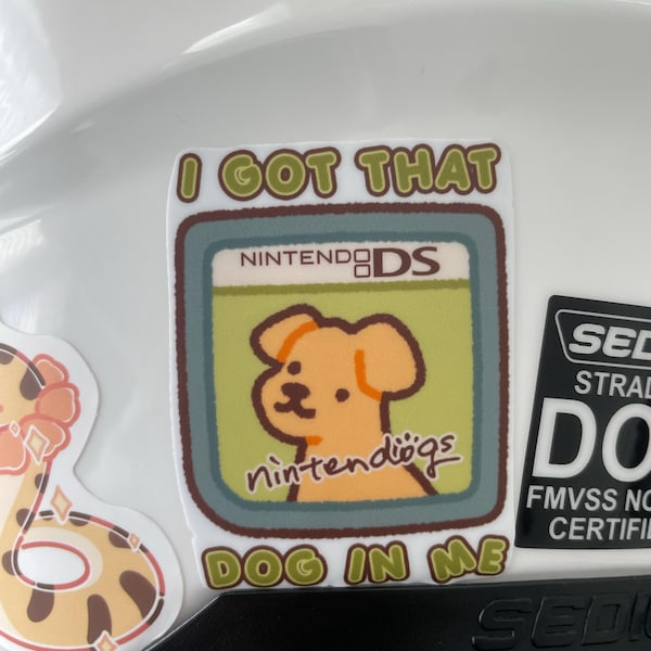 Nintendo DS Nintendogs Dog Sticker | Waterproof Matte Vinyl (2.5") - Etsy