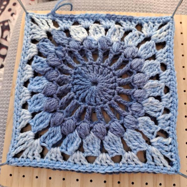 Boho Granny Square Crochet Digital Pattern PDF, Easy Step by Step ...