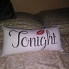 Tonight Not Tonight Pillow Valentines Day Gift Husband - Etsy