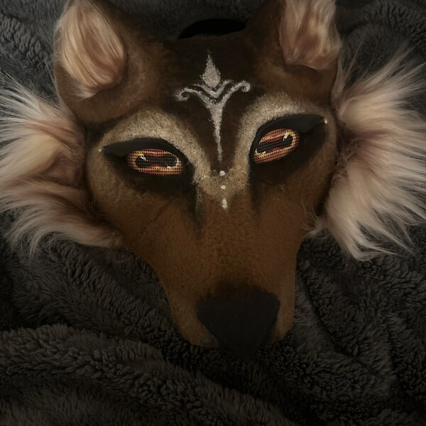 Therian Mask, Therian Bird Mask, Bird Mask, Parrot Mask, Red and Green ...