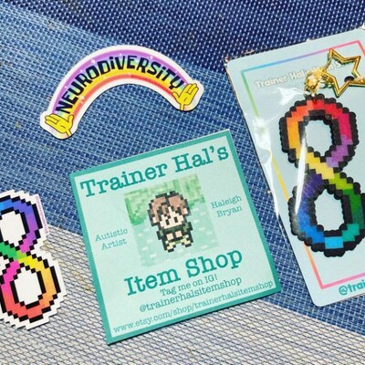 Arms T-rexin Sticker Neurodivergent Autistic Pride Waterproof Vinyl ...