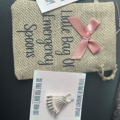 Little Bag of Emergency Spoons Chronic Illness Spoonie Gift Invisible ...