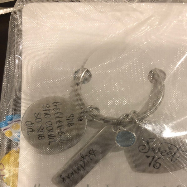Sweet 16 Keychain | Sweet 16 Gift | Personalized Sweet 16 Keychain ...