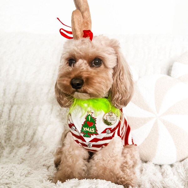 Baker Bandana | Christmas Bandana | Mrs. Claus Costume | Dog Christmas ...