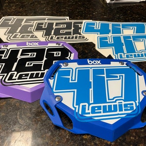 3 X Custom Racing Numbers Vinyl Stickers Decals Race - Etsy