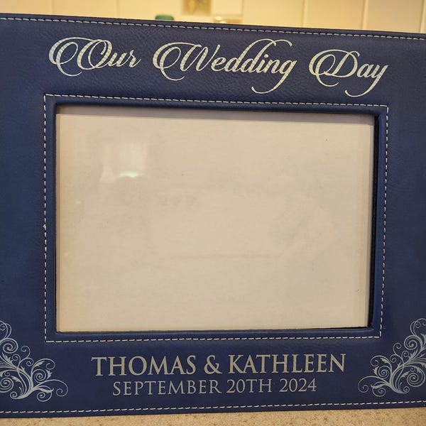 Personalized Wedding Frame, Newlywed Gift, Custom Wedding Frame ...