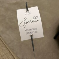 Wedding Sparkler Labels - Etsy UK