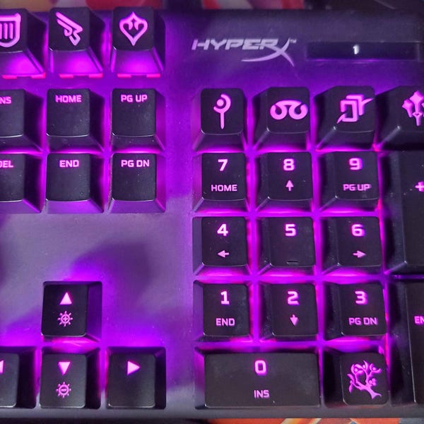 Rune Keycap Set, Elder Futhark Runes, Artisan Keycaps, Custom Keys for ...