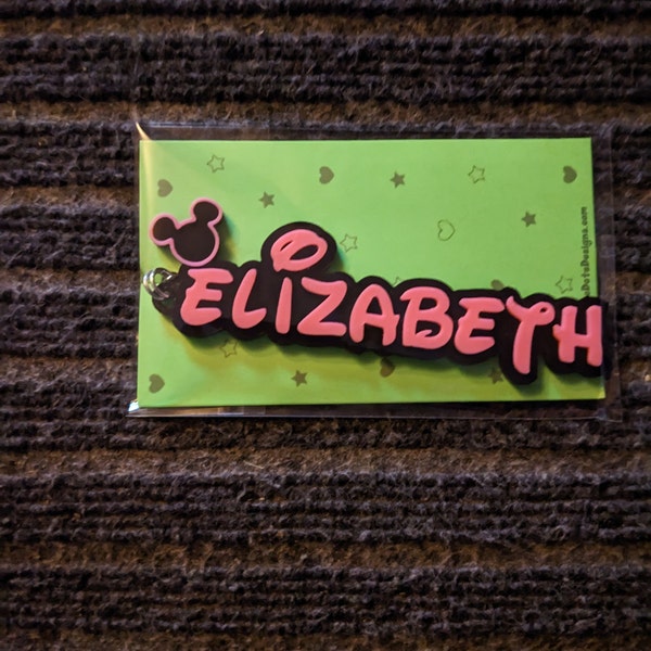 Custom Disney Keychain, Disney Name Key Chain, Disney Name Tags ...