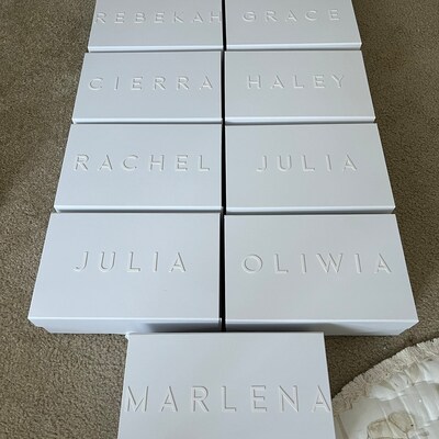Personalized Empty Gift Boxes for Bridesmaid Proposal , Custom Bridal ...