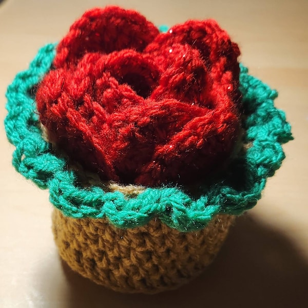 CROCHET PATTERN - Rose Flower Coaster Set Crochet Pattern Flower ...