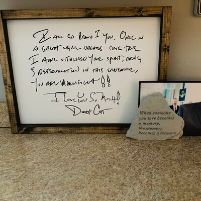 Custom Handwritten Recipe Sign Made From Your Recipe Card - Etsy