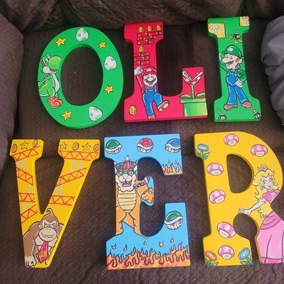 Hand Painted Video Game Letters PER LETTER - Etsy