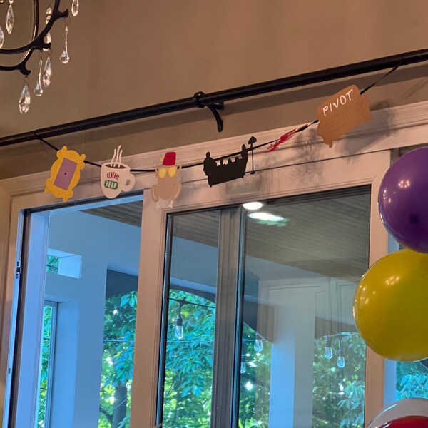 Friends Theme Banner, Friends TV Show Party Banner, Friends Birthday ...