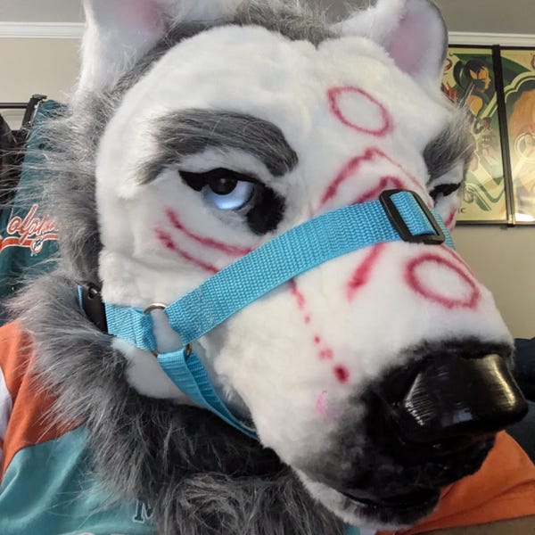 15 Colors! Fursuit Muzzle Harness Adjustable Accessory! Furry, Cosplay ...