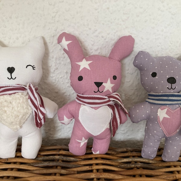 Teddy Bear Kitty Bunny Soft Toy PDF Sewing Pattern and Tutorial DIY ...