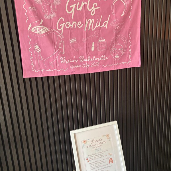 Girls Gone Mild Bachelorette Banner for Bach Party Welcome Sign Bach ...