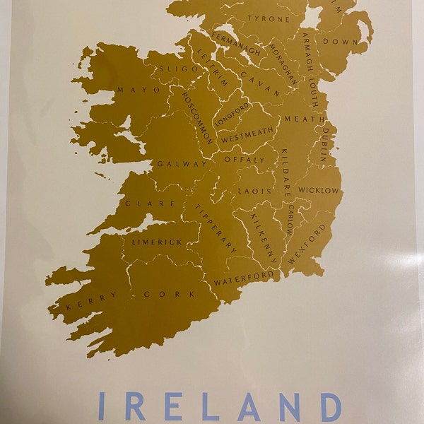 Scratch-able Ireland Map - 32 County Map of Ireland for Your Irish ...