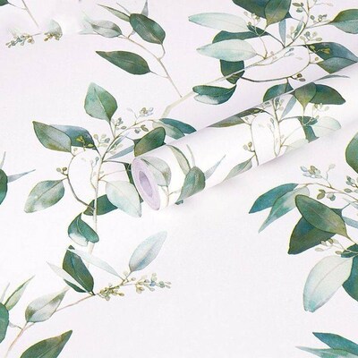 5m Roll of Peony Floral Sticky Back Plastic Fablon Furniture Sticker ...