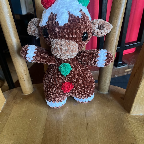 DIGITAL PATTERN: Gingerbread Cow Crochet Plushie - Etsy