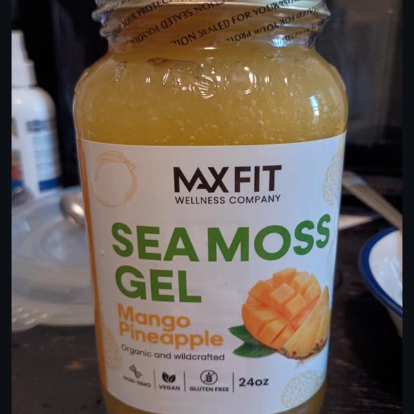 Organic Pure Sea Moss Gel - Wildcrafted Gold Sea Moss From Saint Lucia ...