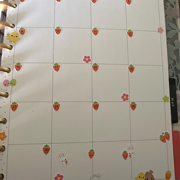 Happy MINI Day off Reminder Tracker Cute Kawaii Planner Stickers Erin ...