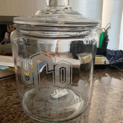 Family Tree Glass Jar / Etched Glass Jar / Engraved Glass Jar / Mother ...