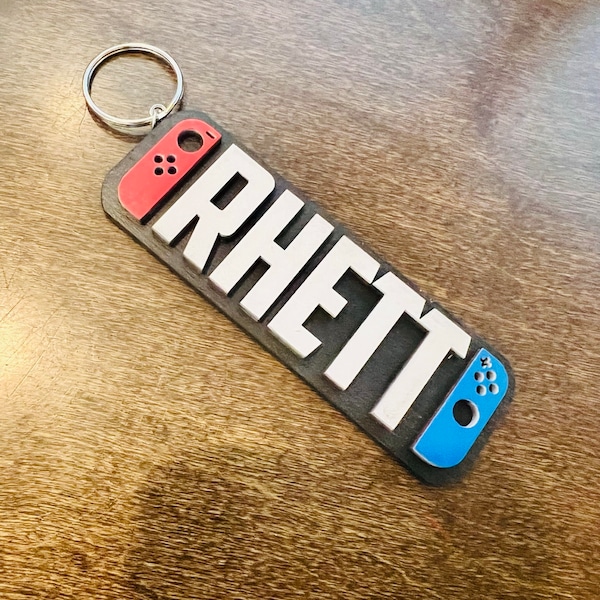 Custom Gamer Keychain - Etsy