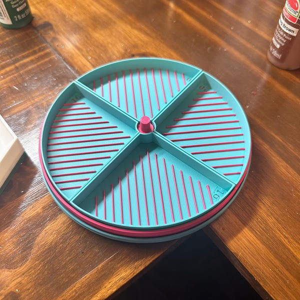 Spinnable 3D Printed Rhinestone Trays W/multiple Compartments Diamond ...