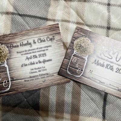 Autumn Wedding Invitation, Fall Wedding Invitation, September Wedding ...