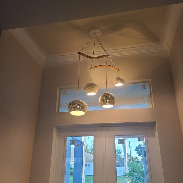 CLAYLIGHT BOOMERANG XL Sculptural Ceramic Chandelier | Modern Four ...
