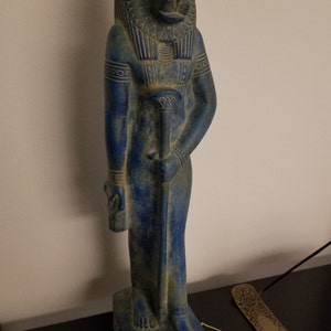 Unique Large Egyptian God Min Statue 9'' H Made in - Etsy