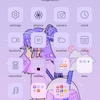 Lilac Purple App Icon Pack - Premium Handcrafted Icons for Aesthetic ...