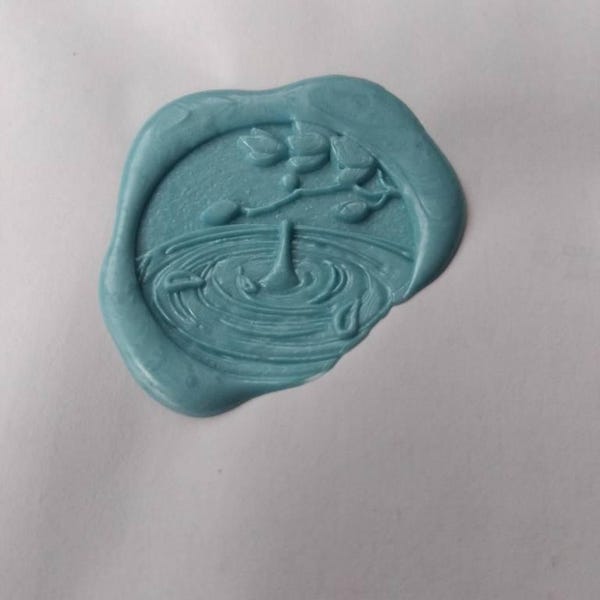 Moon Rose Wax Seal Stamp, Pearl Stamp, Sea Snail Wax Seals for ...