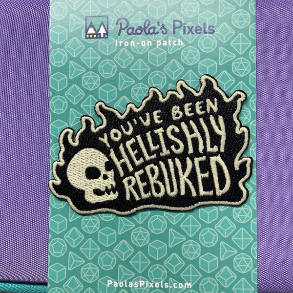 You've Been Hellishly Rebuked Patch, Dnd Patch, D&D Hellish Rebuke ...