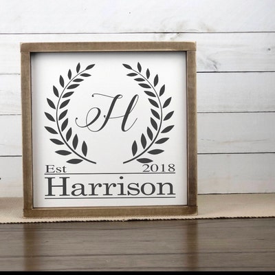 Monogram SVG, Family Est Svg, Family Name Svg, Last Name Svg, Farmhouse ...