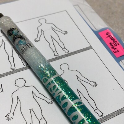 CNA Personalized Glitter Pen - Etsy